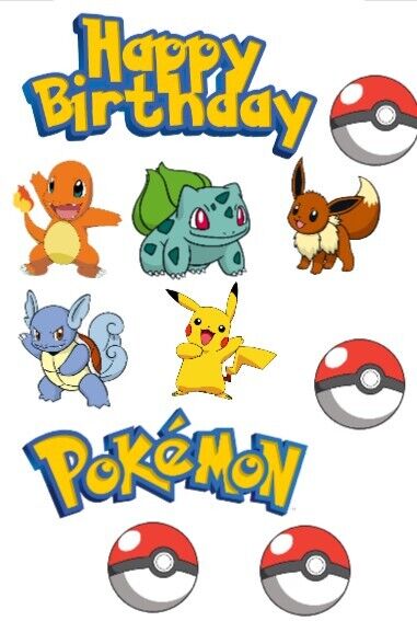 Pokemon cake Toppers, Icing sheets, cake toppers PRE-CUT – Creative ...